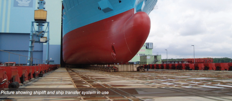 showing-shiplift-and-ship-transfer-system-in-use-marinethai - MarineThai